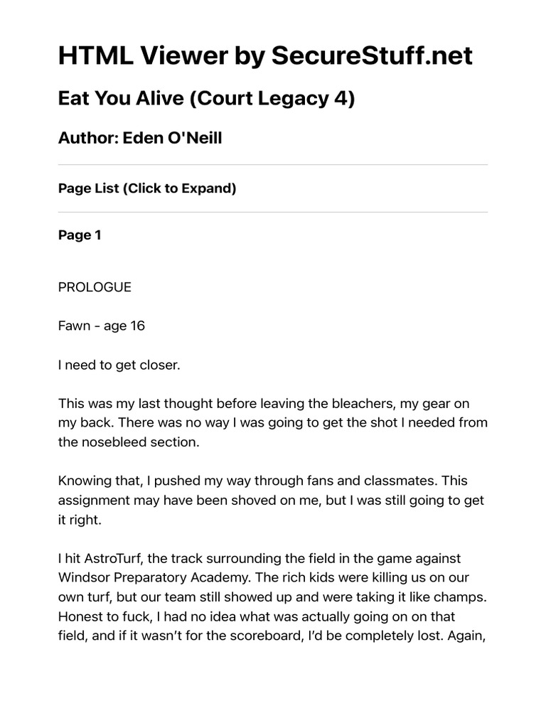 Eat You Alive | PDF