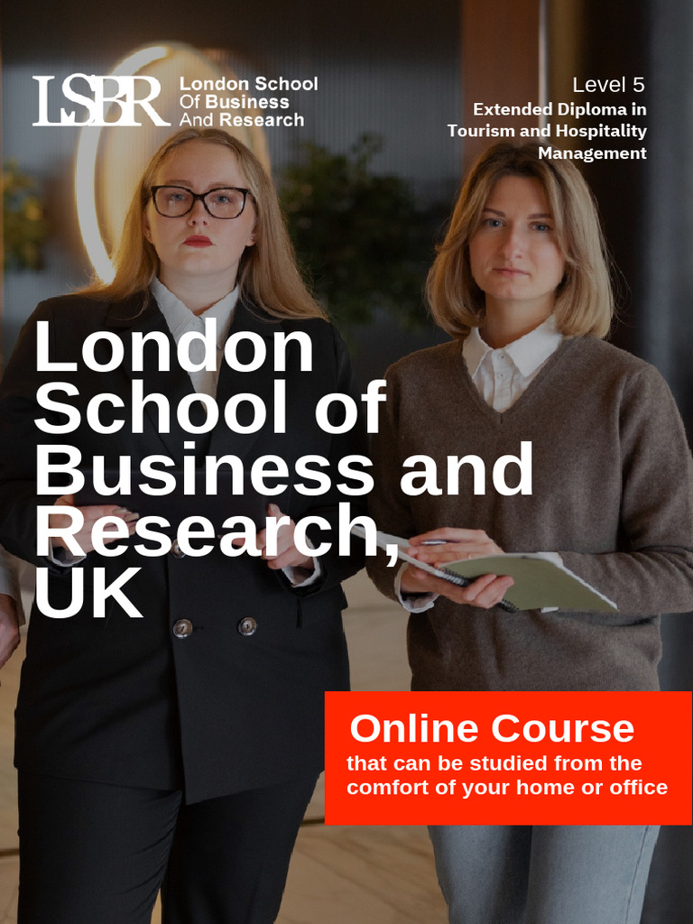 Level 5 Extended Diploma in Tourism and Hospitality Management - Delivered Online by LSBR, UK ...