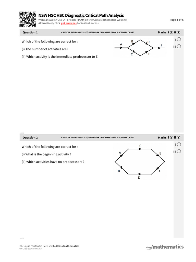 NSW-HSC-HSC-Diagnostic-Critical-Path-Analysis-52375 | PDF | Applied ...