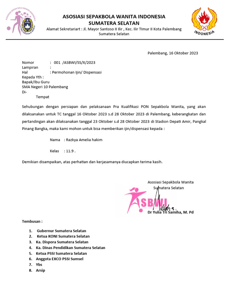 PSSI Perorangan | PDF