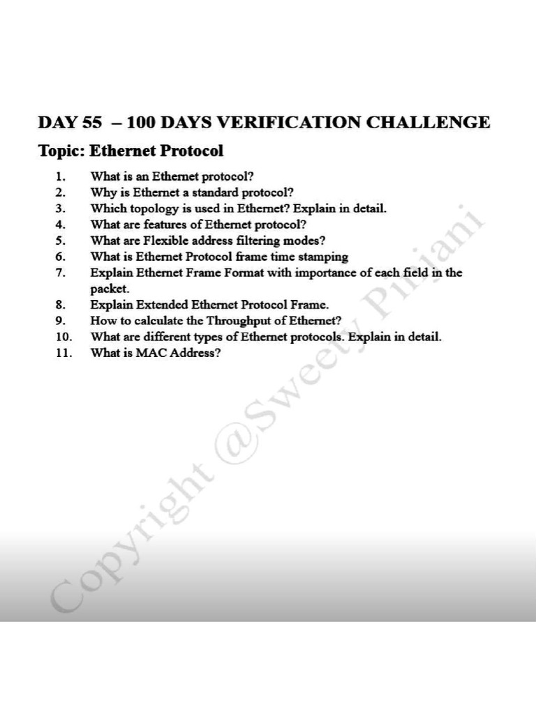 Ethernet Protocol | PDF