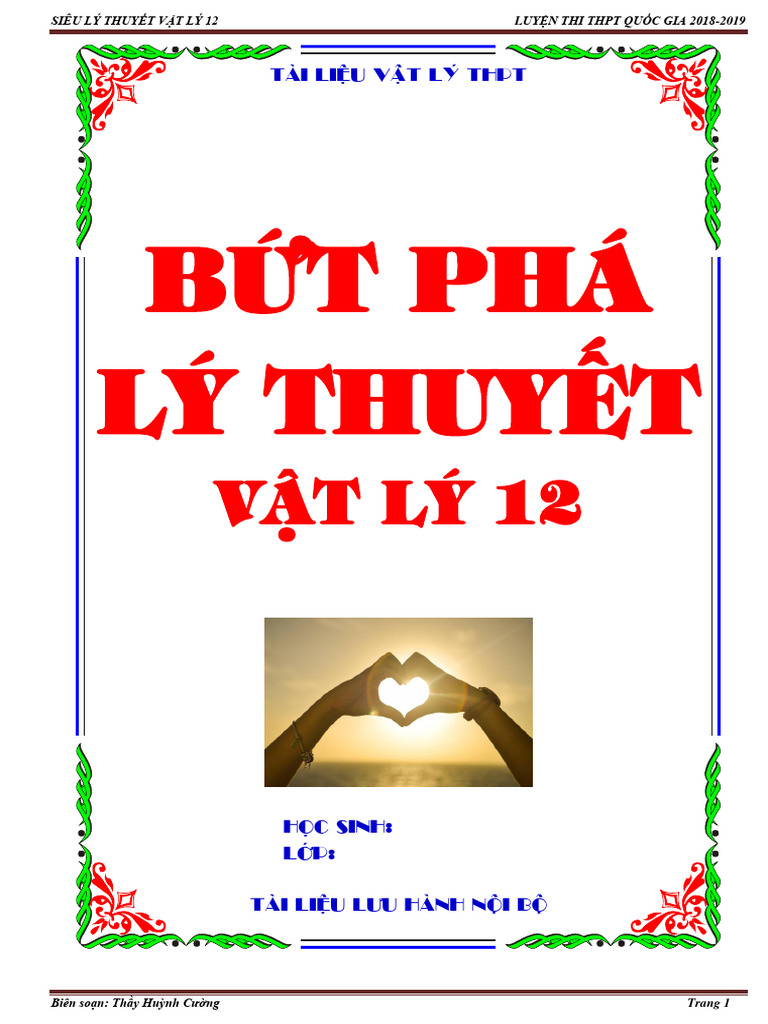 Tom Tat Ly Thuyet Lop 12 Thi THPT Quoc Gia NAm 2019 | PDF