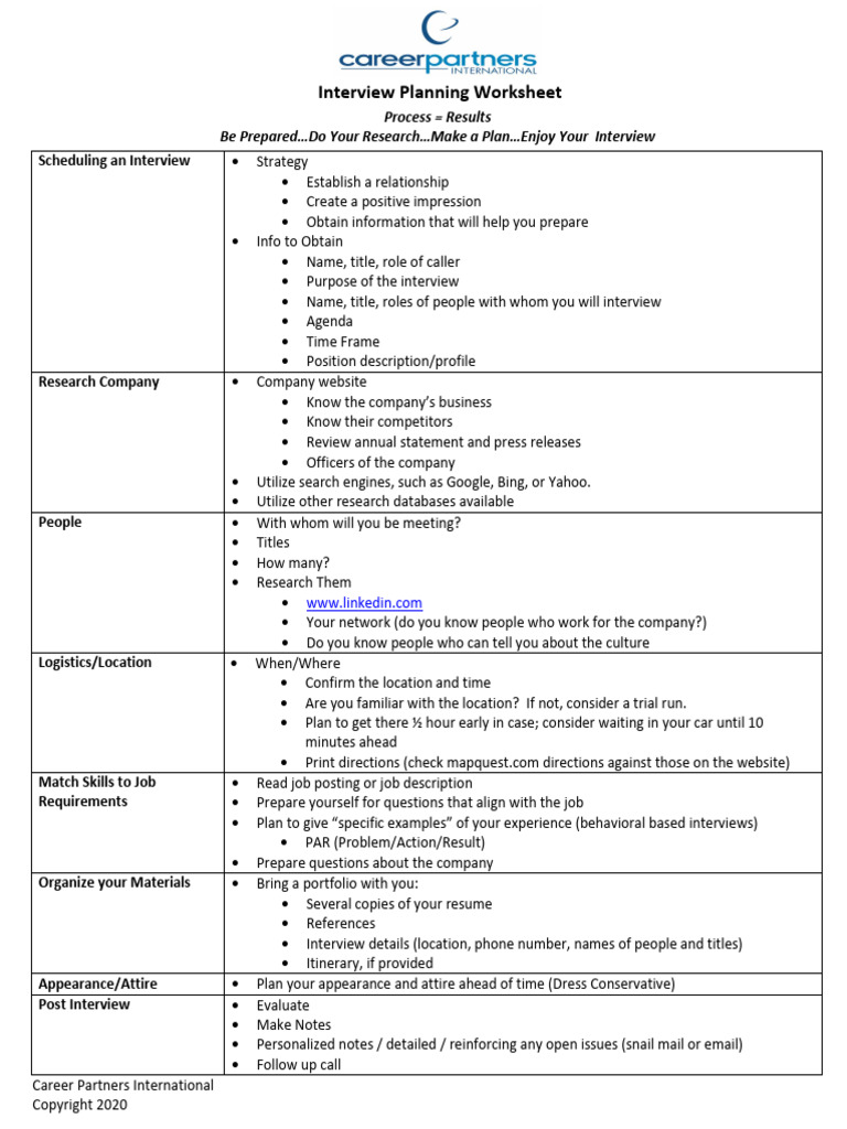 Interview Planning | Download Free PDF | Human Communication