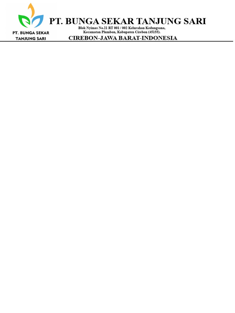 Kop Surat Bunga Sekar | PDF