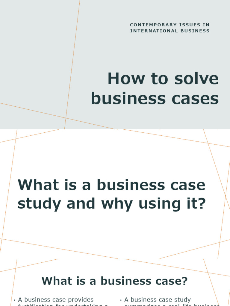 Business Case Study Solutions Guide | PDF | Strategic Management | Swot ...