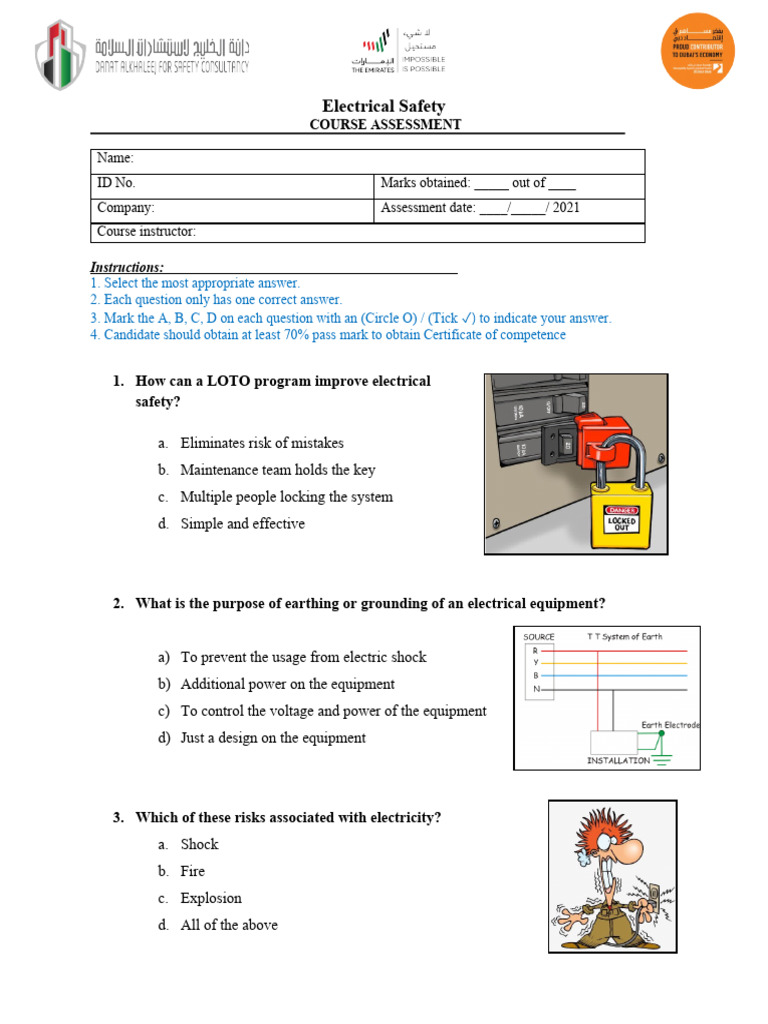 2.0 Electrical Safety Assessment | PDF | Materials Science | Power ...