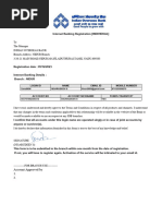SBI Internet Banking Registration Form | PDF | Business