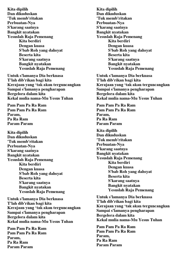 Lirik Lagu Rohani | PDF