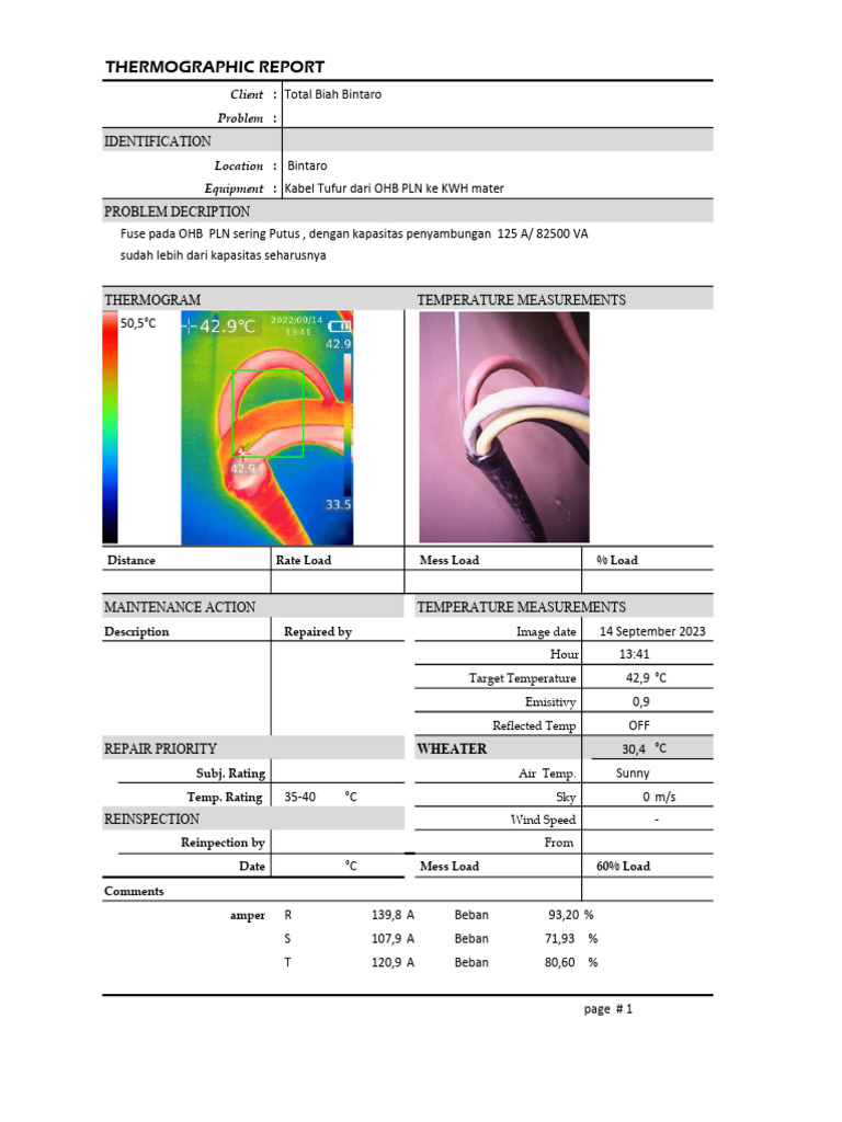 Lap. Thermography Infrared TB Bintaro | PDF | Thermography | Electromagnetic Spectrum