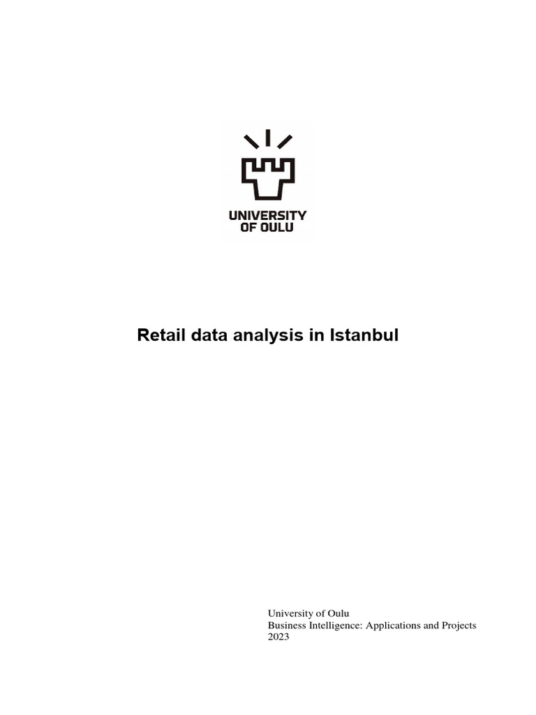 Retail Data Insights for Istanbul Malls | PDF | Sales | Marketing