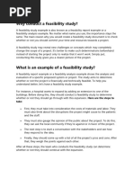 TELOS Feasibility Study Guide | PDF | Feasibility Study | Consultant