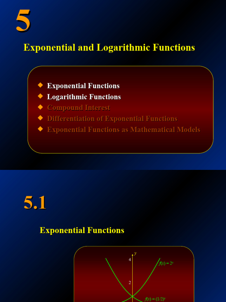 11 20231114 Exponential And Logarithmic Functions Pdf Function