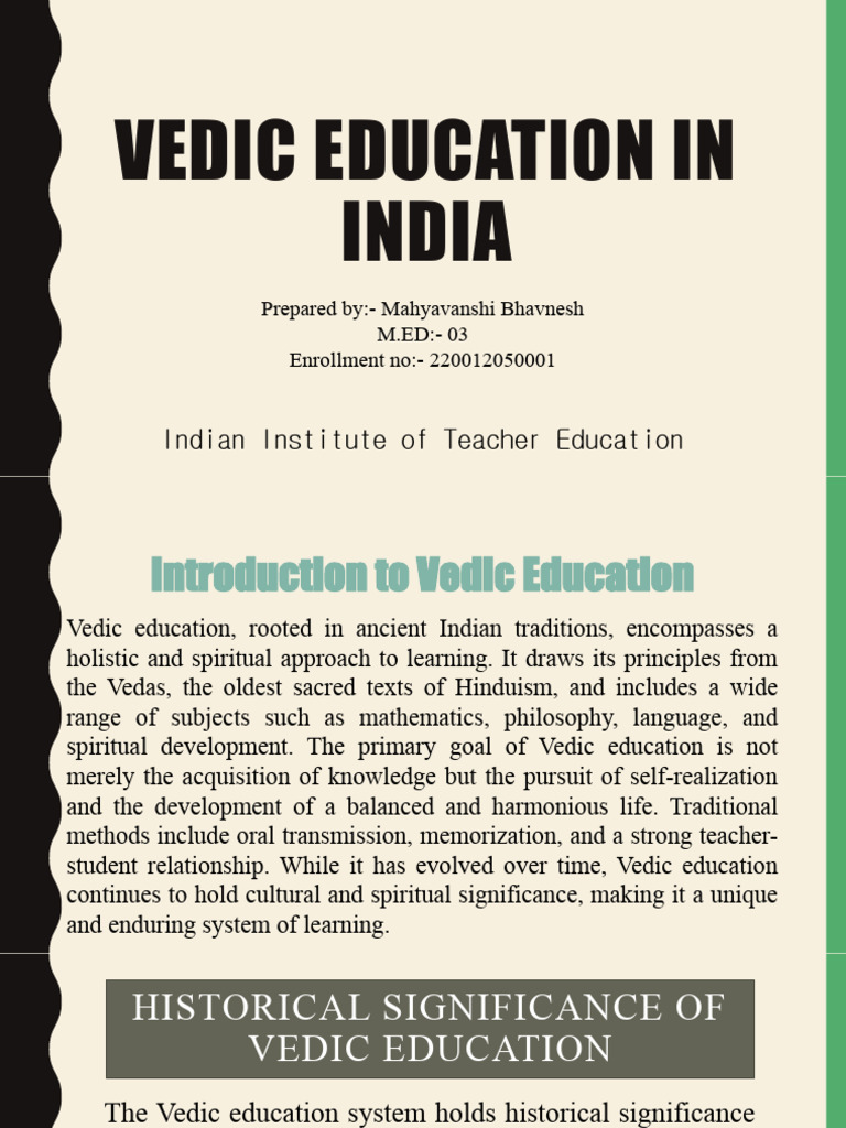Vedic Education in India | PDF | Vedas | Guru