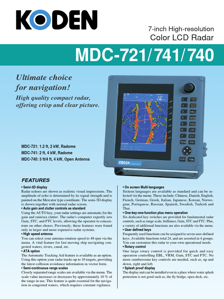 Rad Kod8 | PDF | Radar | Compass
