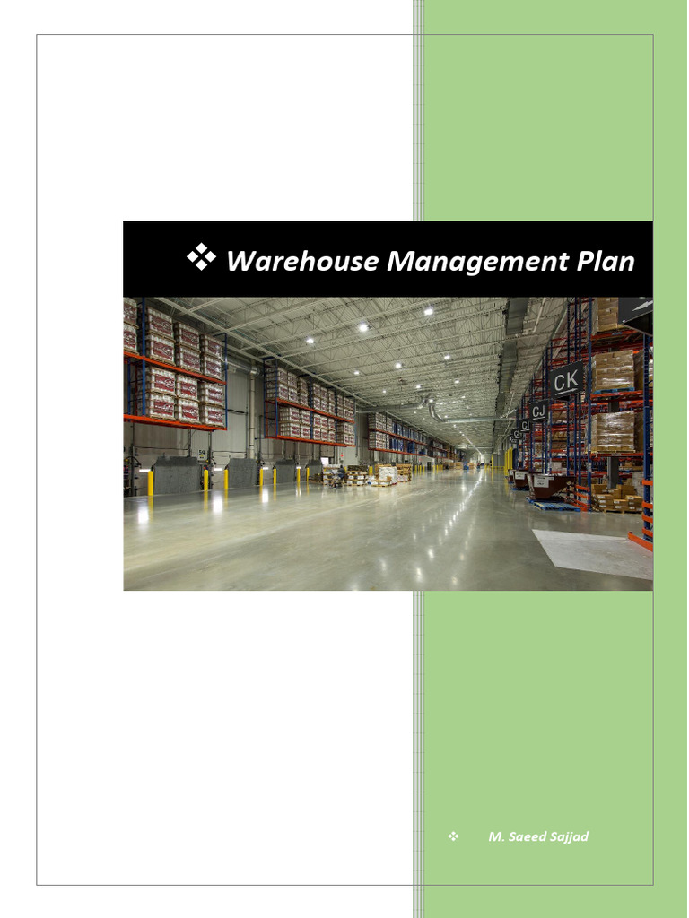 Warehouse Management & Risk Plan | PDF | Warehouse | Housekeeping