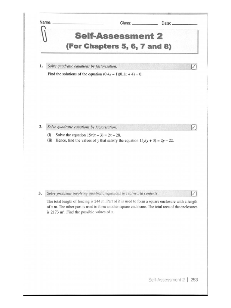 Self-Assessment 2 | PDF