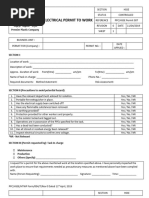 Electrical Isolation Certificate Form | PDF