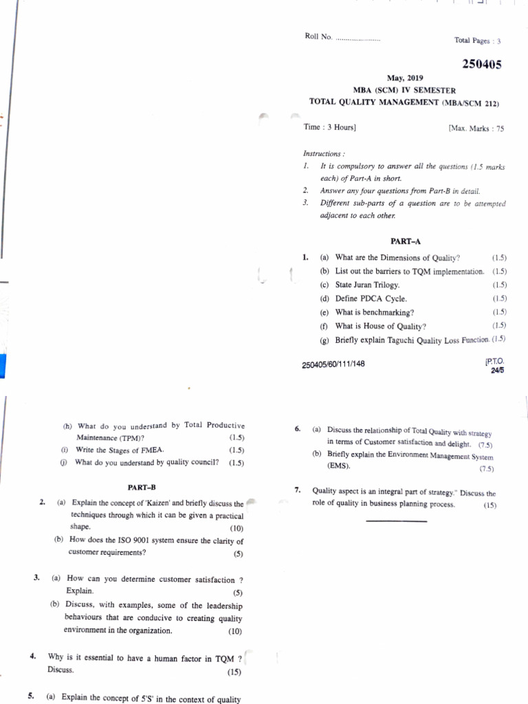 Mba (SCM) (Mba-Scm-212) | PDF