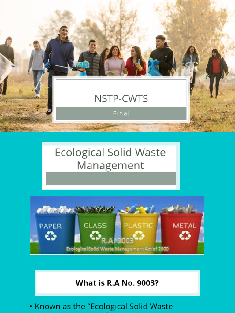 Ecological Solid Waste Management Overview | PDF | Waste | Municipal ...