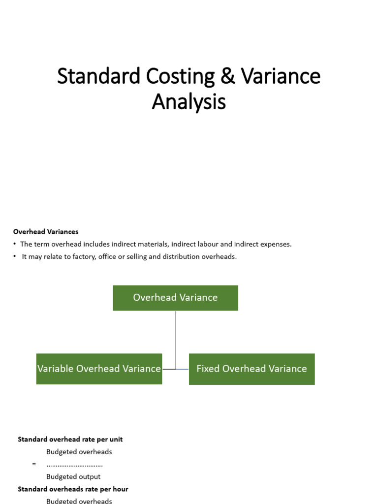 Standard Costing Variance Analysis 4 Overhead Variance | PDF | Expense ... Standard Costing Variance Analysis 4 Overhead Variance | PDF | Expense ...