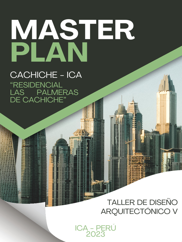 Cachiche Master Plan (1) | PDF | Turismo