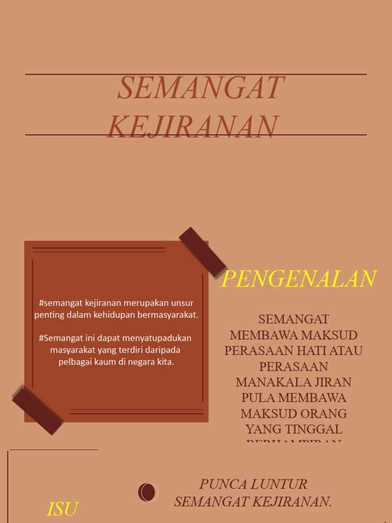 Semangat Kejiranan | PDF