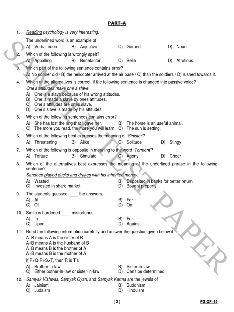 CUCET Sample Paper For M.SC Geography | PDF | Light | Electromagnetic ...