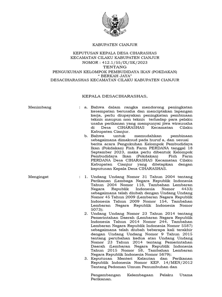 SK Kube Fish Farm | PDF