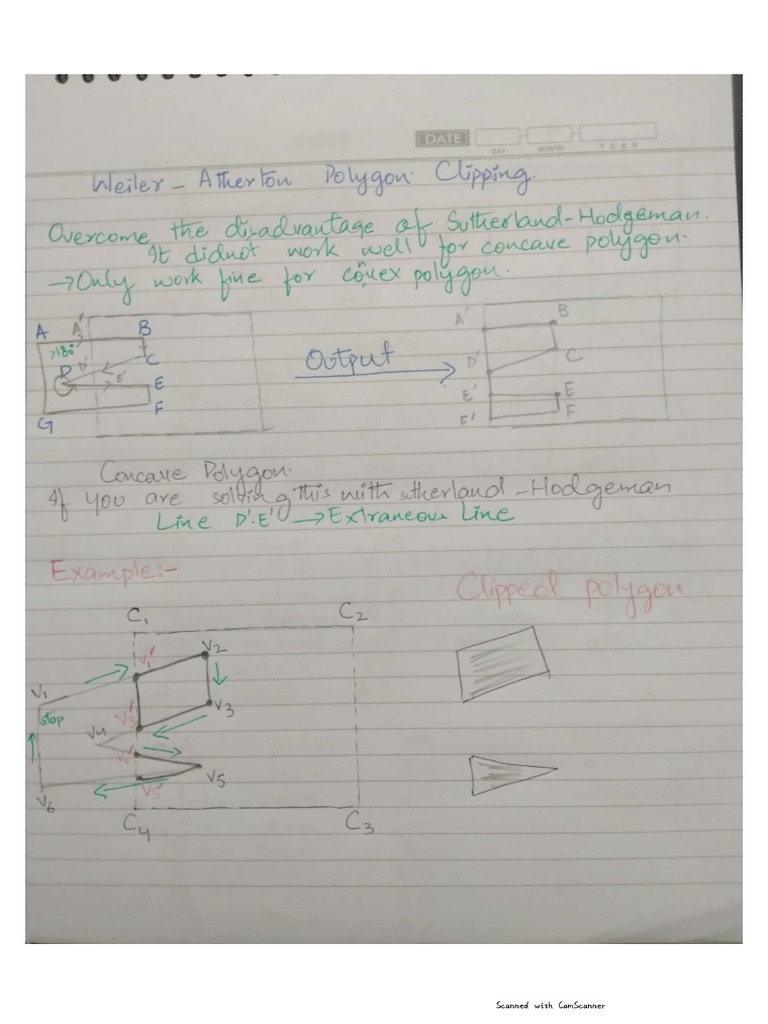 L12 MMCG Weiler Atherton Polygon Clipping | PDF