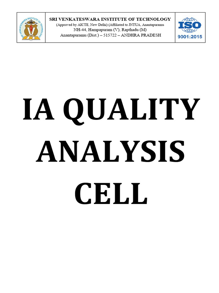 CIE - VII Semester Evaluator Report | PDF