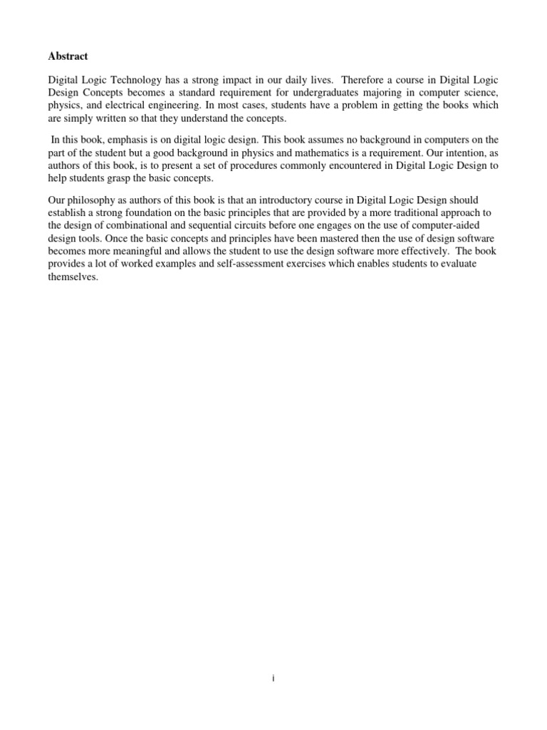 Fundamentals of Digital Logic Design | PDF | Integrated Circuit ...