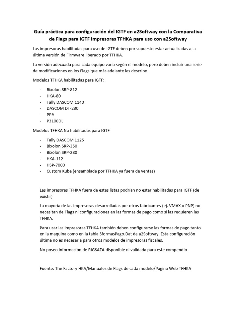 Configuración IGTF en a2Softway y HKA-80 | PDF | Dólar de los Estados ...
