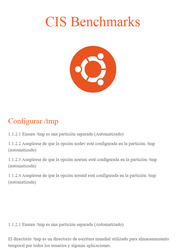 CIS Benchmarks | PDF