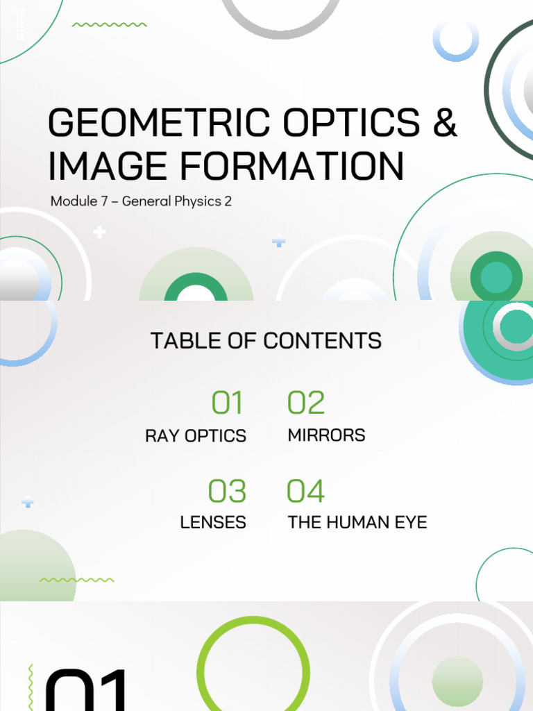 GenPhy2 Module 7 Geometric Optics and Image Formation | PDF | Mirror | Optics