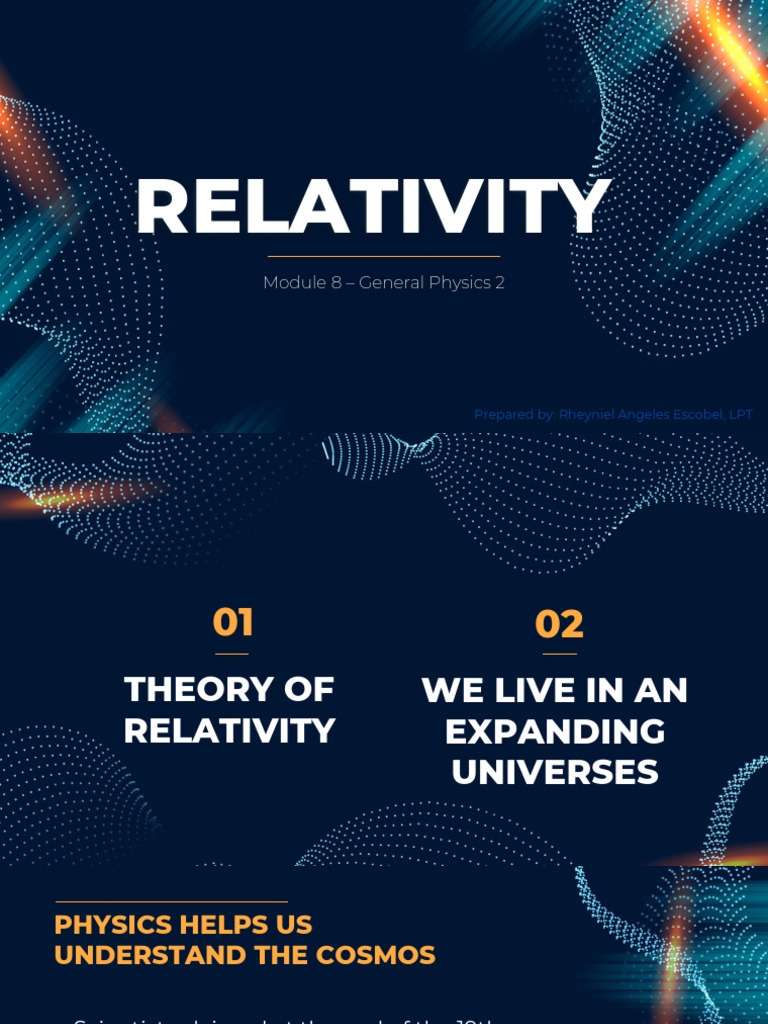 Module 8 Relativity | PDF | Special Relativity | Theory Of Relativity