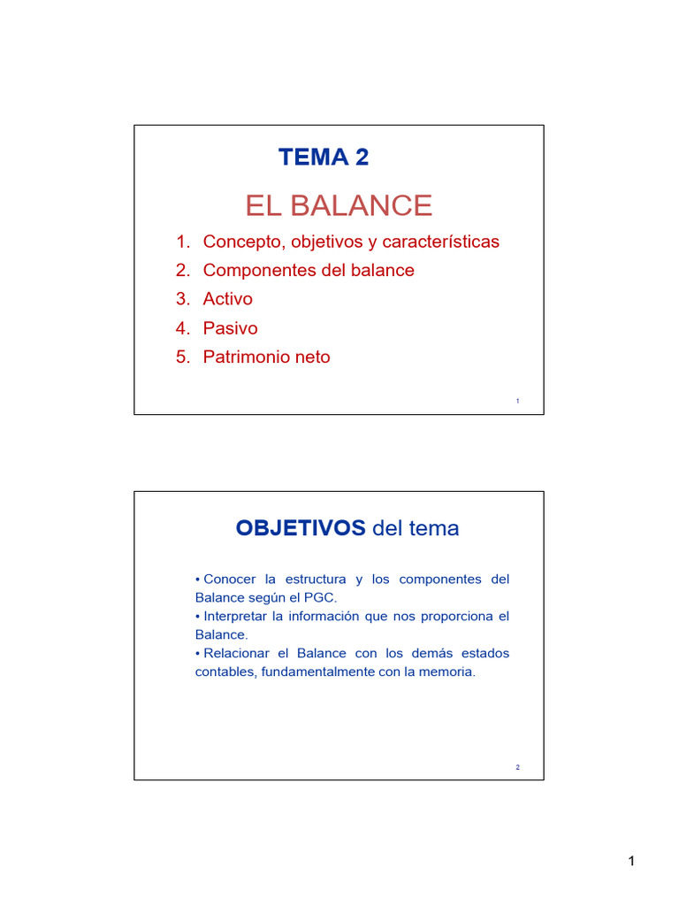 Tema 2.1. Balance Activo, Pasivo y PN 20 21 Eecc | PDF | Hoja de balance | Contabilidad