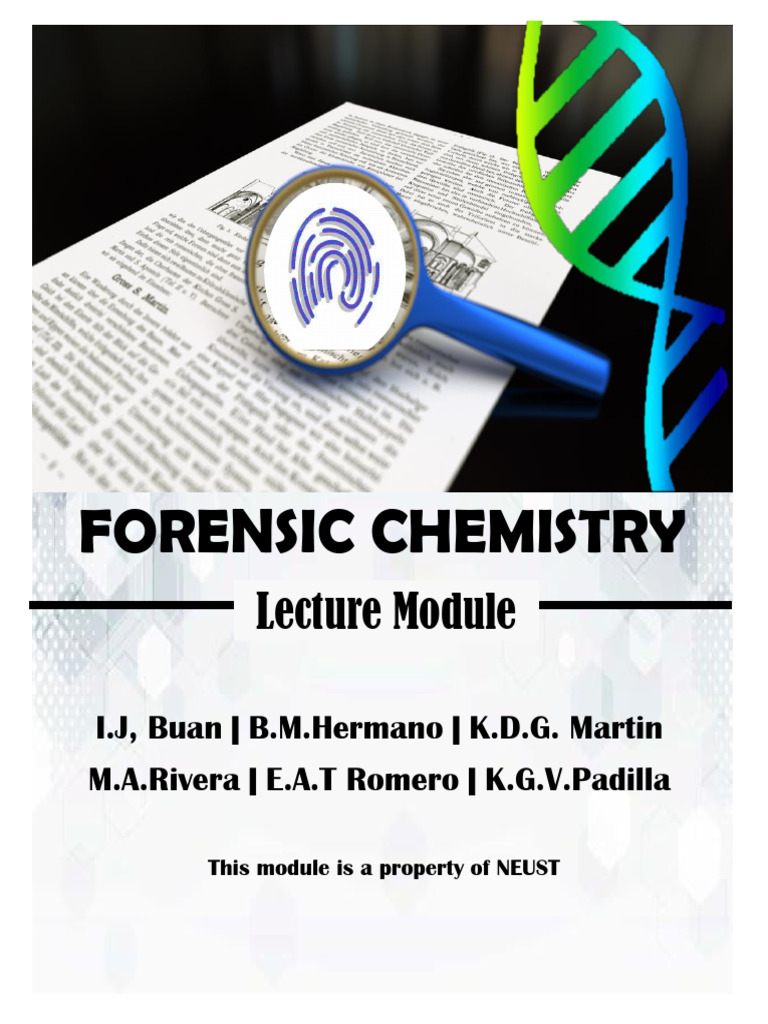 Forensic Chem Lec Module | PDF | Forensic Science | Poison