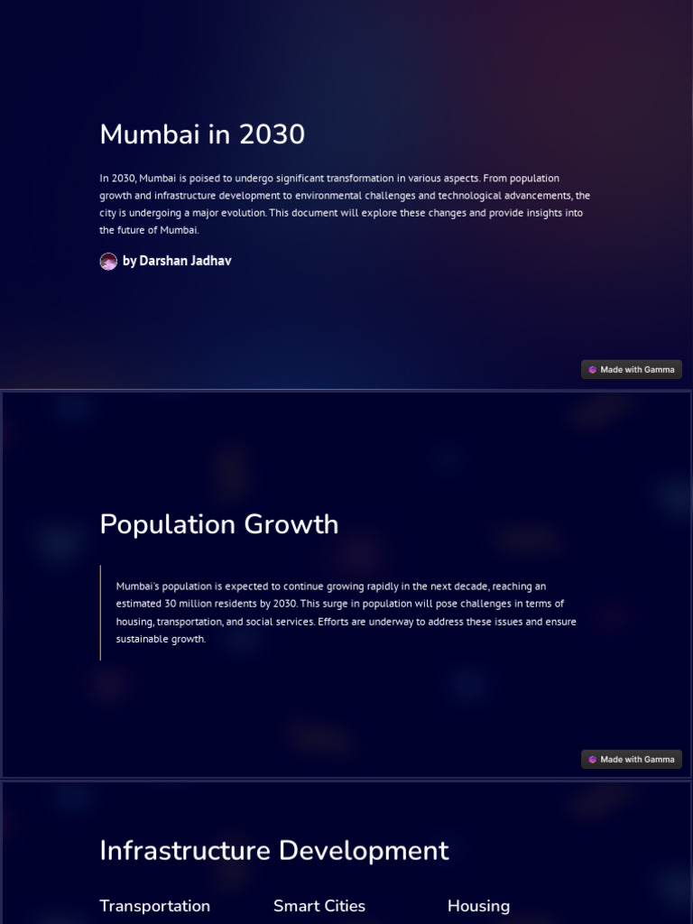 Mumbai in 2030 | PDF