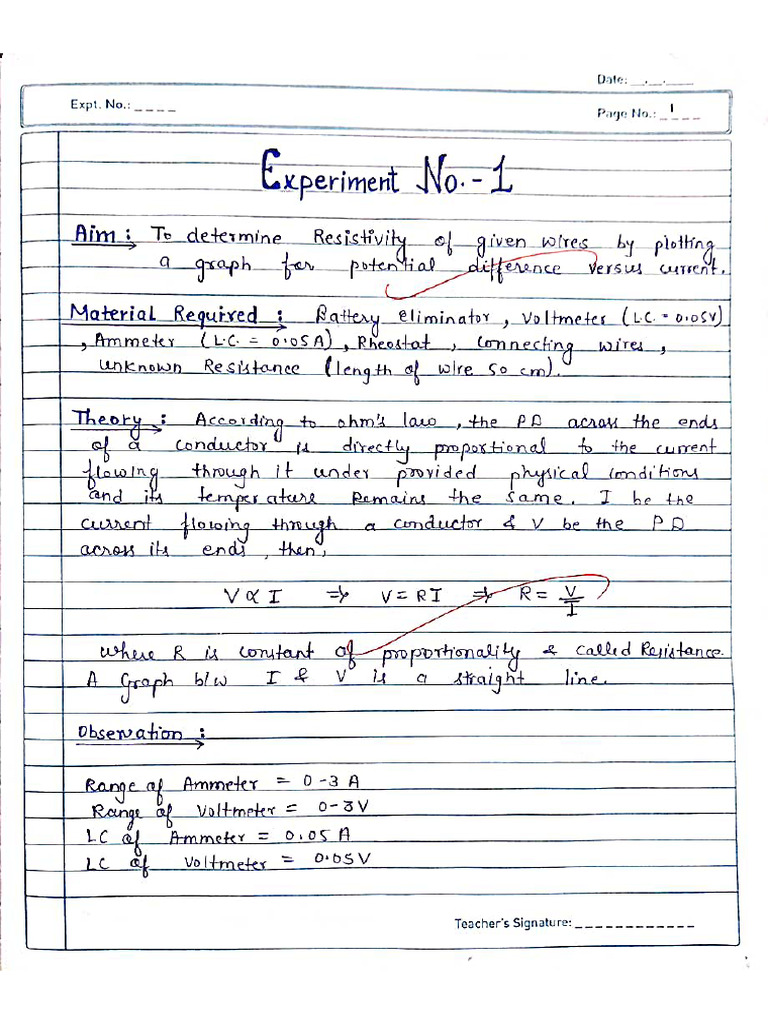 Practical Potential Vs Current | PDF