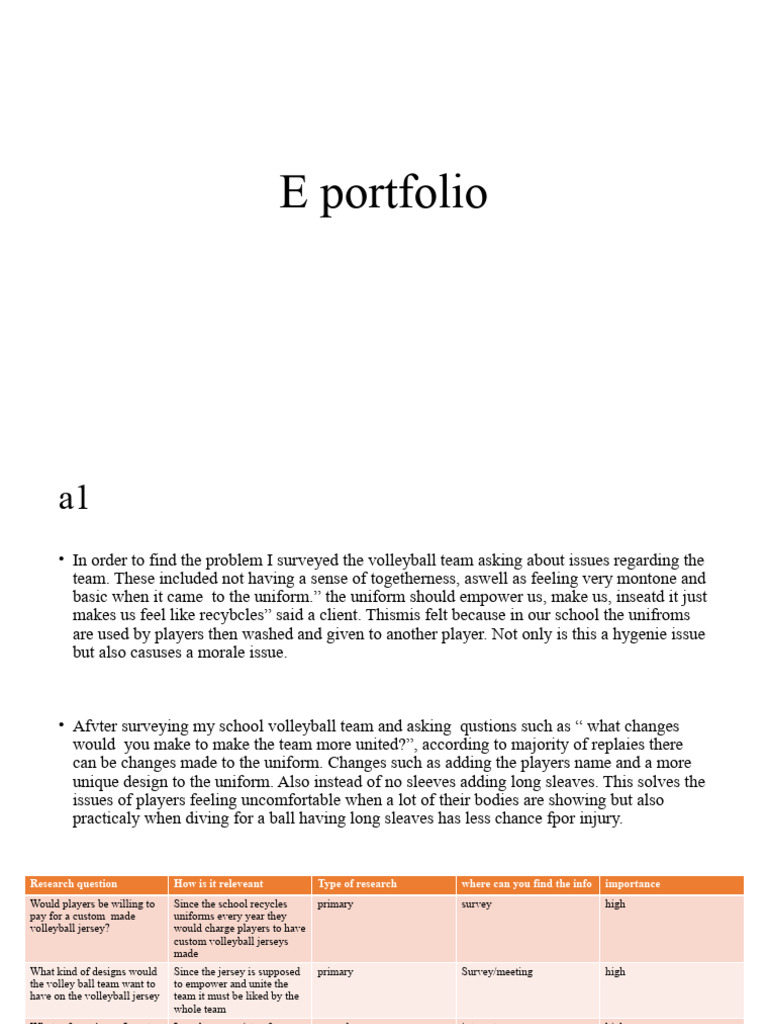 E Portfolio Design (Autosaved) | PDF