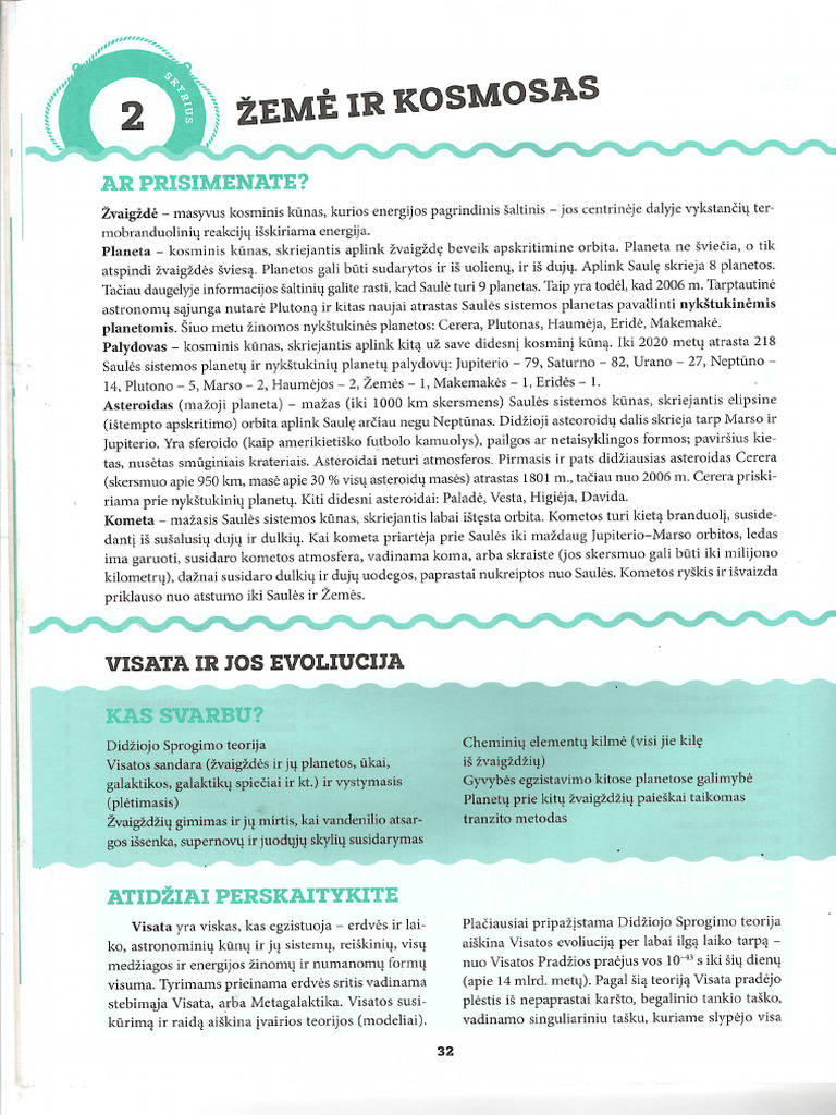 8klass Vadovelis 2 Skyrius | PDF