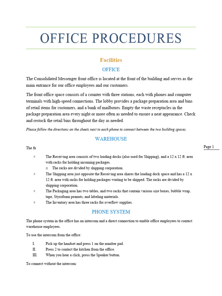 Lesson 1 | PDF | Warehouse | Packaging And Labeling