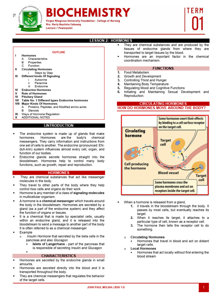 HORMONES | PDF | Hormone | Endocrine System