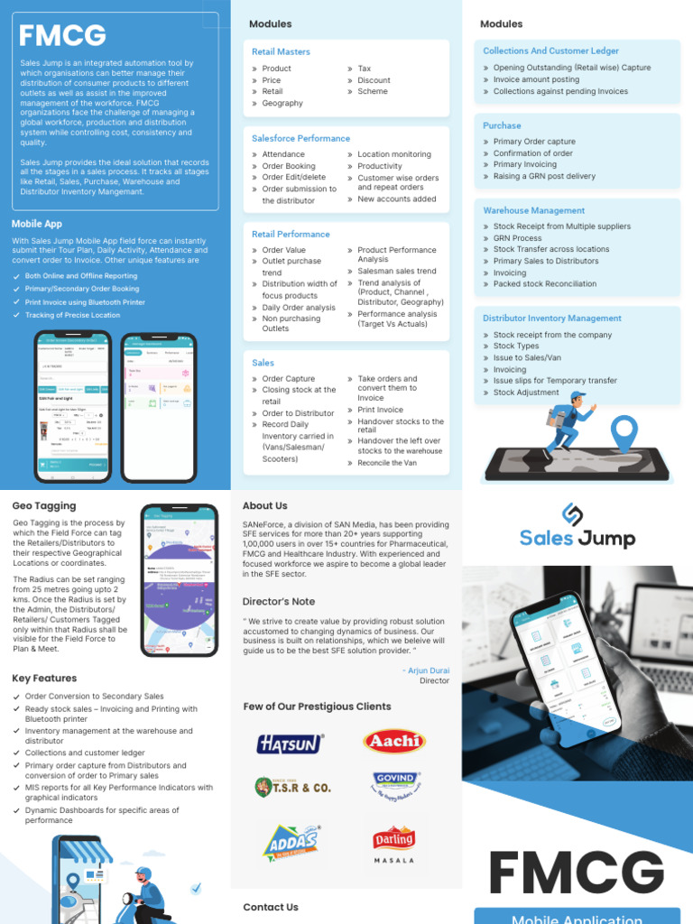 Trifold Brochure FMCG | PDF | Sales | Retail