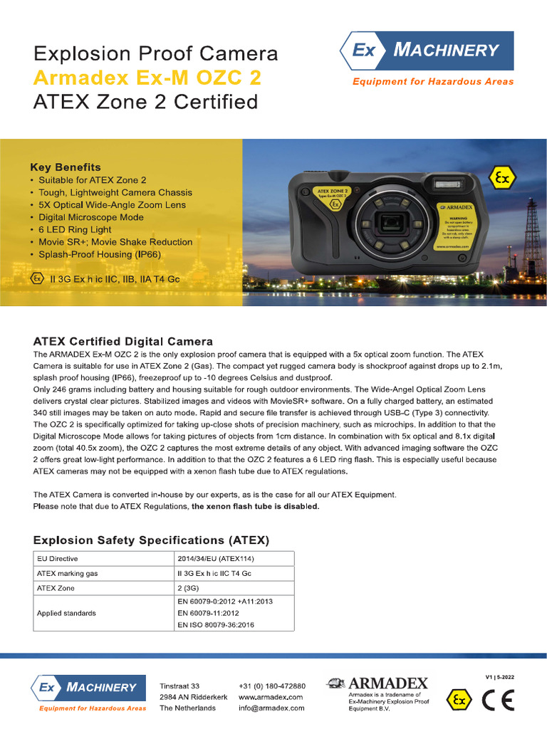 ATEX-Camera-Armadex-Ex-M-OZC-2 | PDF