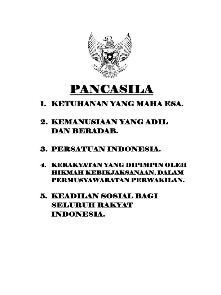 Teks Pancasila | PDF