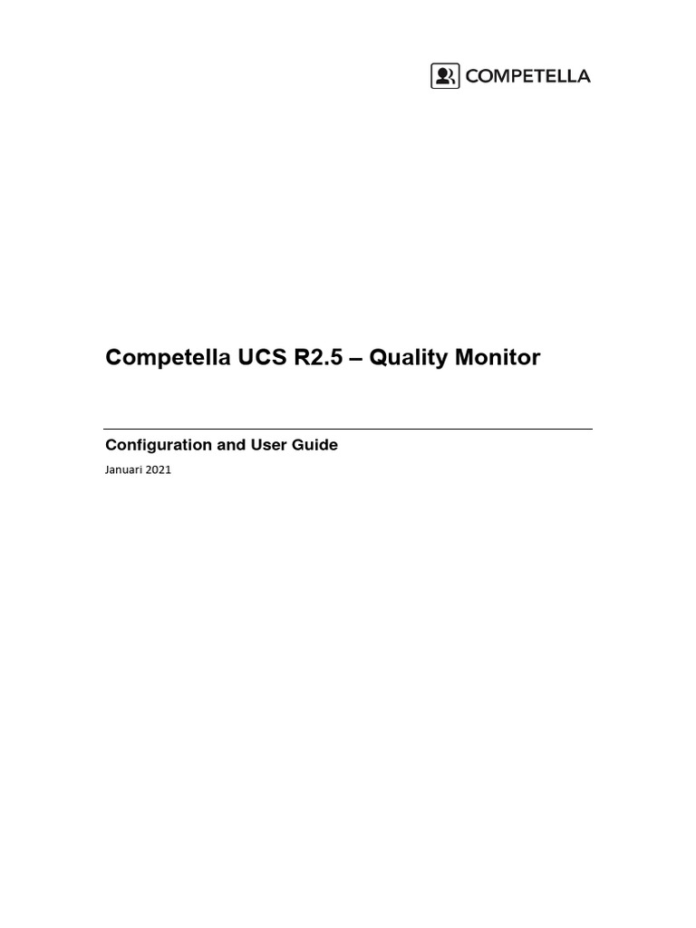 Competella Quality Monitor Guide | PDF | World Wide Web | Internet & Web