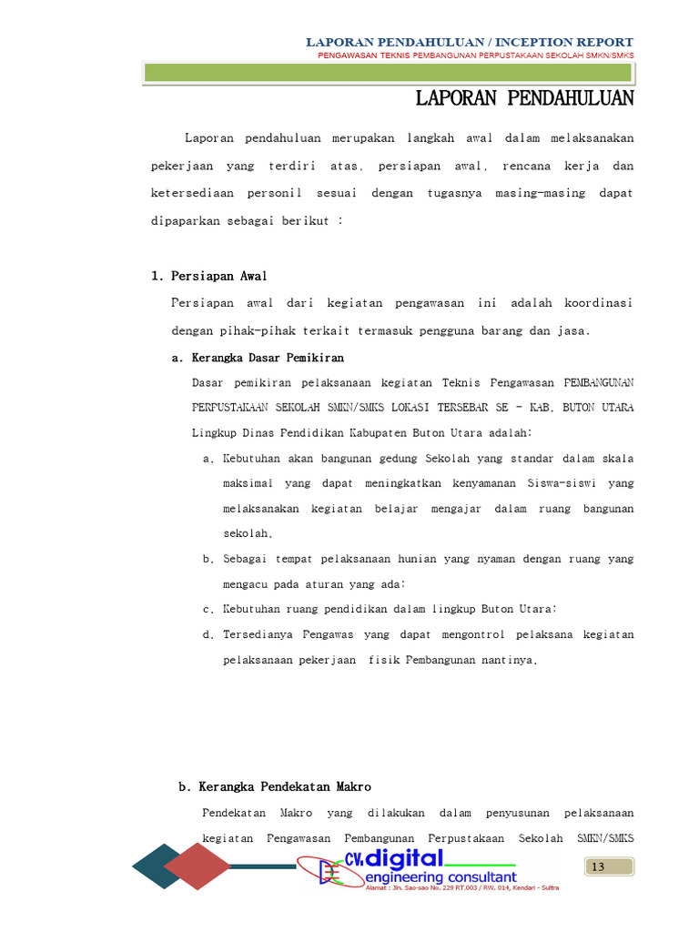 Pengawasan Pembangunan Perpustakaan Sekolah | PDF | Bisnis