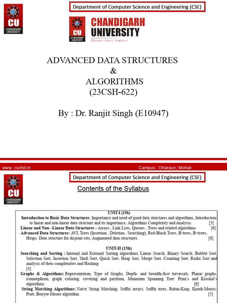 ADSA Lecture Unit II Ch1 | PDF | Database Index | Applied Mathematics ADSA Lecture Unit II Ch1 | PDF | Database Index | Applied Mathematics