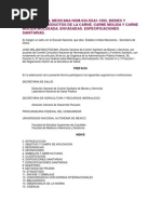 Norma Nom 213 Ssa1 2018 Sobre Carnes Pdf Carne Alimentos